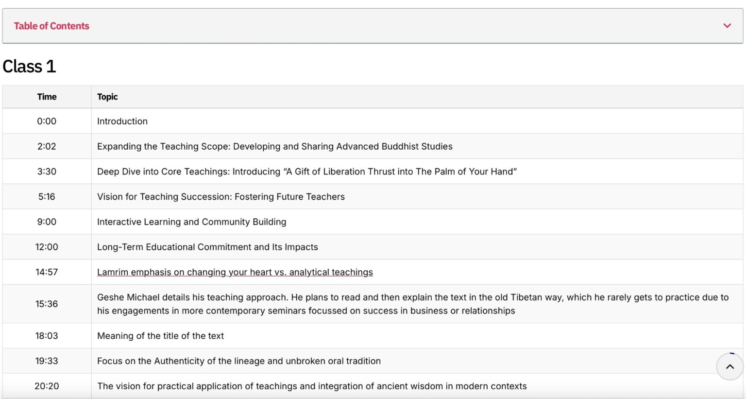 English Interactive Outline – A Gift of Liberation 01: The Deepest Meditation (2010, Phoenix ...